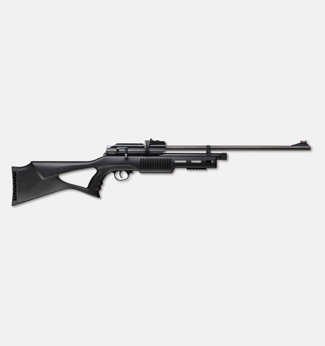 Beeman QB II CO2 Repeater Air Rifle (Fiber Optic Sights & 10 Shot Maga ...